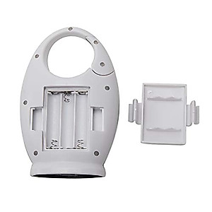 Waterproof Shower Radio, Splash Proof AM/FM Radio with Top Handle for Bathroom Outdoor Use - Built-in Speaker & Adjustable Volume(Blue and White)