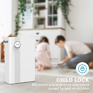 MOOKA H13 True HEPA Air Purifier Replacement Filter With Activated Carbon 4-in-1 For Large Room Filter Allergies Pollen Smoke Dust Pet Dander VOC