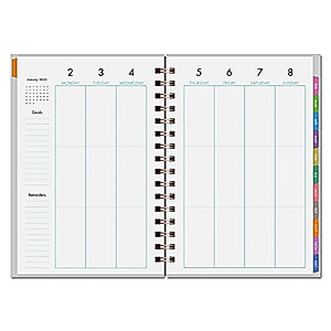 African American Expressions 2023 Dated Planners – Hardcover Weekly & Monthly Planner Celebrating Black Culture & History, 12 tabs, Twin-Wire Binding, Snap Button Closure – Too Blessed to be Stressed