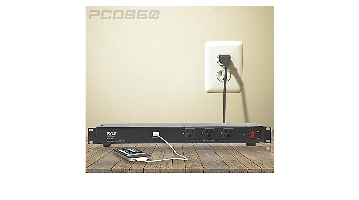 Pyle 19" Rackmount PDU: Power and Charge Made Easy