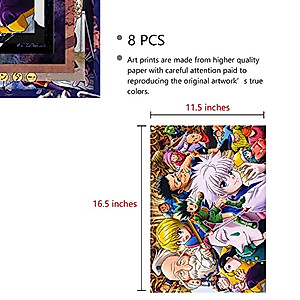 Moriso anime Poster (8 Pack with anime 50pcs) anime merchandise merch gifts Posters of room decor Aesthetic Dormitory for vinyl wallpaper graffiti skateboard window teens