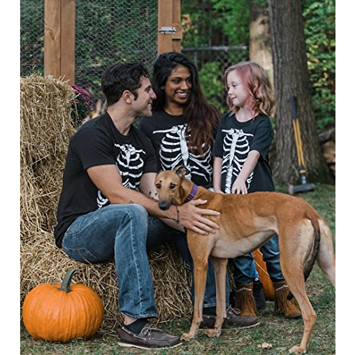 Skeleton Rib Cage | Jumbo Print Novelty Halloween Costume Unisex T-Shirt-Adult,M Black