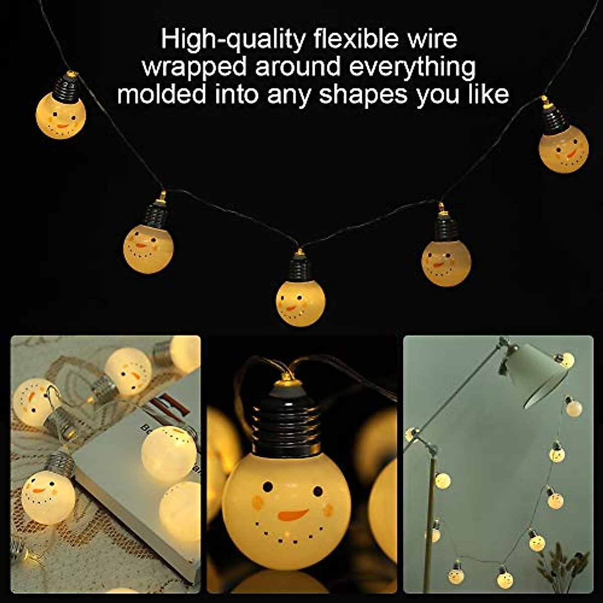 LED Light String Fairy, 10 Led Lights Easy to Install LED String Light, Home Wall Garden for Outdoor Indoor