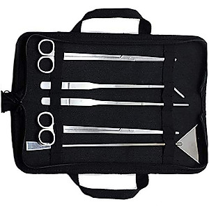 Aquascaping Tools 5 in 1 Kit Aquarium Scissors Plant Tools Curved & Straight Scissor Tweezers Spatula Stainless Steel Anti Rust Aquascape Tools for Fish Tank