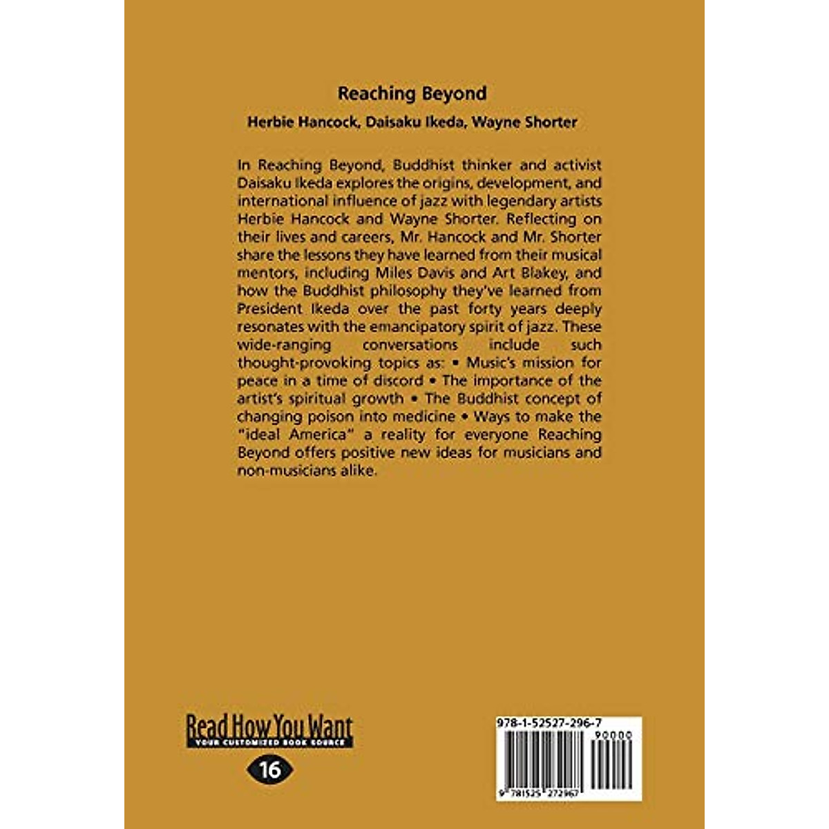 Reaching Beyond: Improvisations on Jazz, Buddhism, and a Joyful Life
