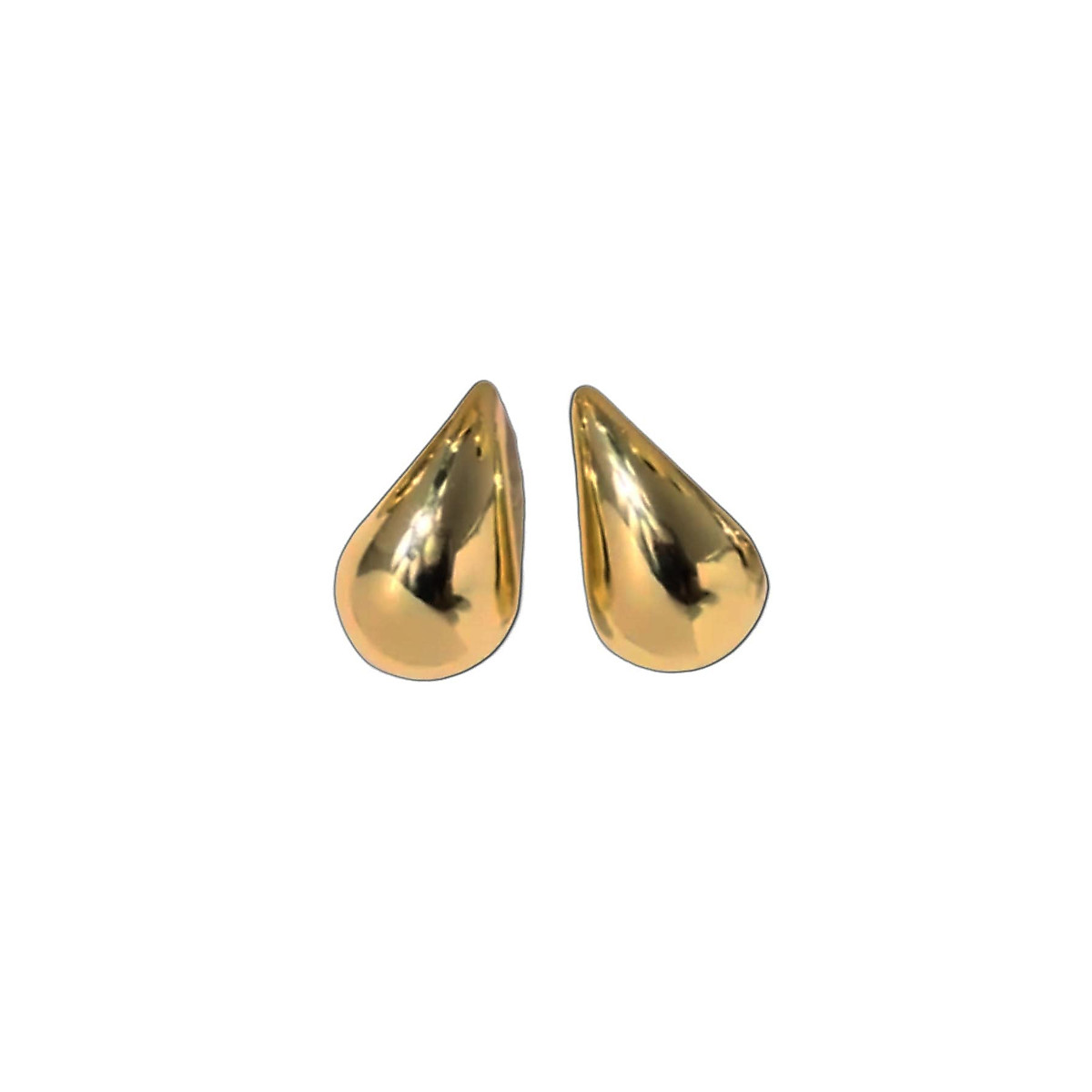 Gold Drop Medium (3cm x 1.8cm) Trending Statement Style Earrings