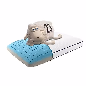 Serta Perfect Sleeper Copper Infused Memory Foam Pillow, Oversized Traditional, 1 Count (Pack of 1),White, 25-Inch (Length) by 16-Inch (Width) by 5.50-Inch (Height)