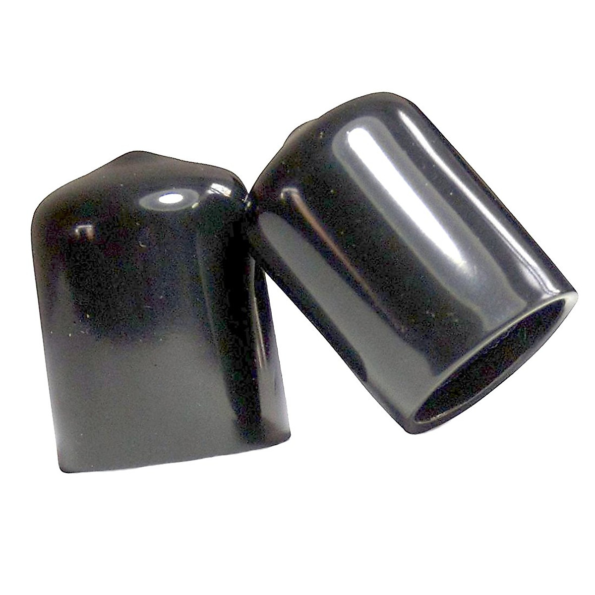 (Pack of 10) CAPLUGS (VC-1250-16) 1 1/4"-1 5/16" - Round Black Vinyl Flexible End Cap | for 1.125 Inch OD Pipe Post Tubing Rod Cover -1" Inside Height | by SBD