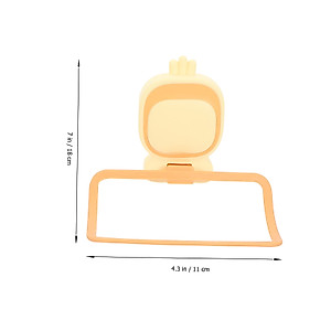 Alipis 6 Pcs Towel rack single towel bar hand towel storage towel ring holder blanket storage for living room wall mounted towel holder towel hanger for bathroom set child no trace pp