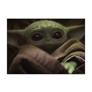 Komar Star Wars Mandalorian The Child Cute Face | Baby Yoda Decoration Wall Picture Poster Art Print | Size 50 x 40 cm | Without Frame | WB-SW-005-50x40, Colourful, 50 x 70 cm