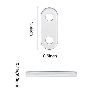 Jetec 20 Pieces Curtain Weights Curtain Iron Weights White Bedroom Window Curtain Pendant Iron Weights for Home Curtains Tablecloth Flags