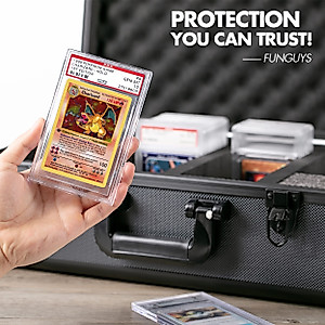 Graded Card Storage Box, Trading Card Case for PSA Graded Pokemon Cards, Sports Card Storage Boxes as PSA Card Holder, Baseball Card Case, Slab Case, Card Case Holder for Trading Cards, PSA Card Case