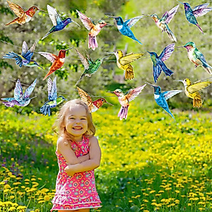 Hummingbird Party Banner Hummingbird Party Decorations 4Pcs Bird Birthday Decorations Hummingbird Cutout Banner for Flying Bird Hawaiian Luau Baby Shower Supplies