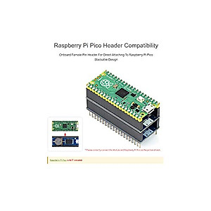 Precision RTC Module for Raspberry Pi Pico Mini Board, Incorporates High Precision Real-Time Clock Chip DS3231, Uses I2C Bus for Communication, with Female Pin Header Stackable Design