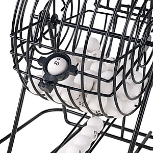 Hey! Play! Complete Bingo Set – Deluxe Classic Carnival and Casino Game for Kids and Adults with Tumbler Cage, Master Board, Sheets, and Markers