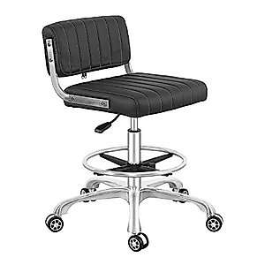 Nazalus Rolling Swivel Drafting Chair Adjustable Heavy Duty (400lbs) Lumbar Support Task Chair for Home Desk Studio Design Lab(Normal)