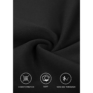 BALEAF Women's 10" Bermuda Shorts Long Athletic Workout Knee Length High Waisted Yoga Running Shorts with 3 Pockets Black XL