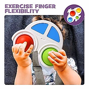 Maydolly Baby Toy for Toddler Kids Ages 6 Months and Up, Kids Sensory Toys Silicone Flipping Board Early Educational Toddler Baby Toy