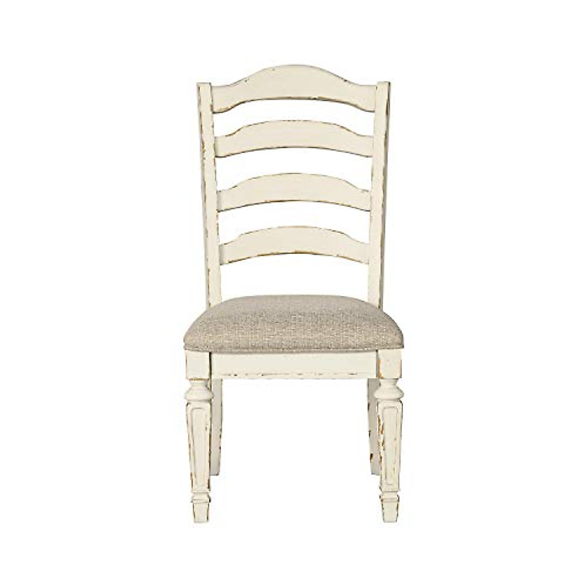 Signature Design by Ashley Realyn Dining Room Upholstered Chair 2 Count, Antique White
