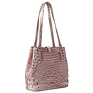 BRAHMIN Melbourne Fiora Satchel Pink Icing One Size