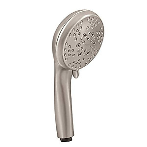 Moen Refresh Spot Resist Brushed Nickel 5-Function Hand Held Showerhead With 60-Inch Metal Hose, 26558SRN