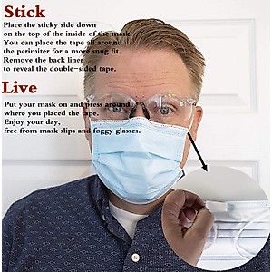 Lookmee Double Sided Clothing Tape, Clear Fabric Strong Tape for Dress, Clothes, Medical Grade Tape, 2 Roll, 33 ft