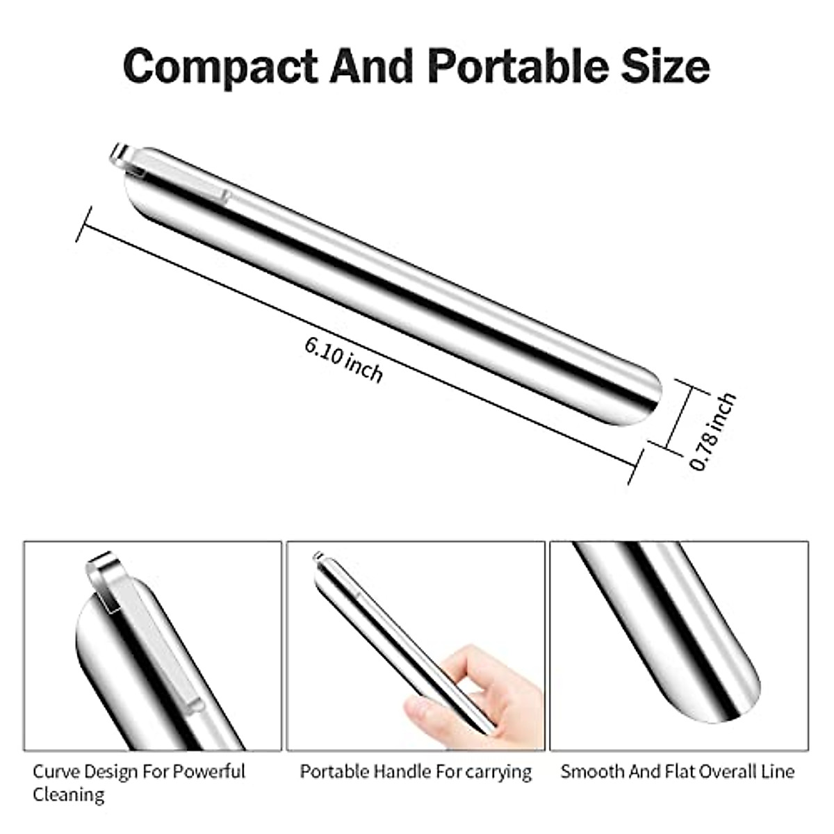 Restaurant Crumb Sweepers, Restaurant Crumb Cleaner, high quality Stainless Steel Crumb Scraper, Crumber Tool for Waiters, Waitresses and Servers (2 PACK, Silver)