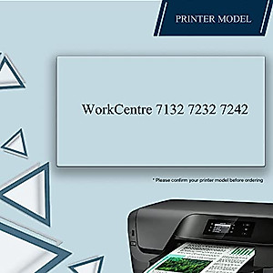 Compatible Toner Cartridge Replacement for Xerox WorkCentre 7132 7232 7242 Printer 1set-CMYK