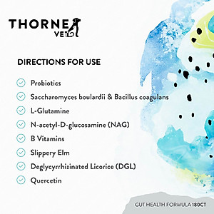 ThorneVet Gut Health Formula – Gastrointestinal Support for Dogs, Cats & Horses, 180 Soft Chews
