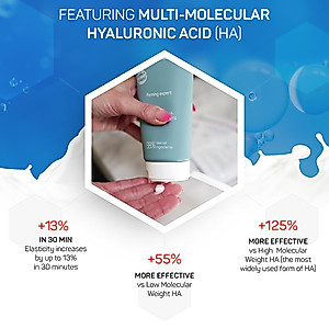 Crepe Firming Advanced Cream - European Hi-tech Skin care - Hyaluronic Acid in the 50-3000 kDa Molecular Spectrum - Tightening & Lifting Collagen Repair Treatment - Best for Body, Face and Neck 7.5 oz