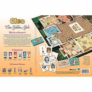 Clue The Golden Girls Board Game | Golden Girls TV Show Themed Game | Solve The Mystery of Who Ate The Lastpiece of Cheesecake |Officially Licensed Golden Girls Merchandise | Themed Clue Mystery Game