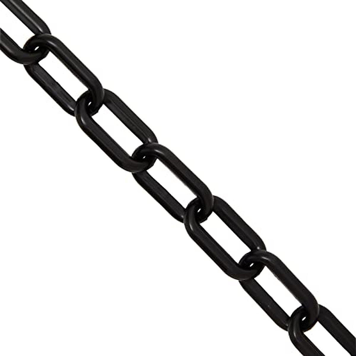100-Feet Plastic Chain Links - Privacy Safety Barrier for Fence, Gate, Privacy (1.5-Inch, Black)
