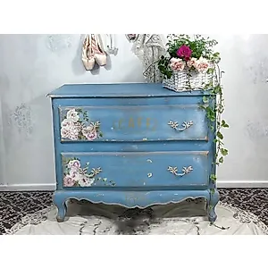 Delicate Roses Rub On Transfer Cute, Beautiful Home Decor Transfers Redesign with Prima, Cute Furniture and Craft Decals, Includes 3 Sheets (3 Unique Designs)