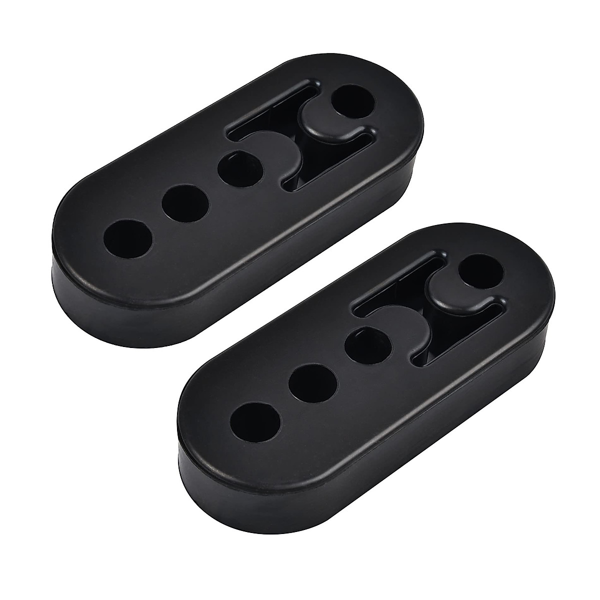 EVIL ENERGY 2" V Band Clamp with Flange Male Female Stainless Steel, Bundle with 4 Holes Adjustable Exhaust Hanger Universal 2PCS