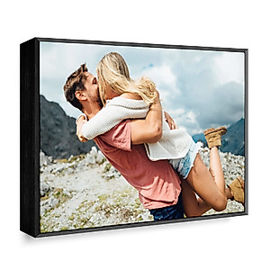 Wall-Art Supplies DIY Floater Frames for Canvas Paintings,1.25" Deep Picture Frame,Floating Frame for Canvas Prints,Canvas Floater Frame(Black 10×20 inch)