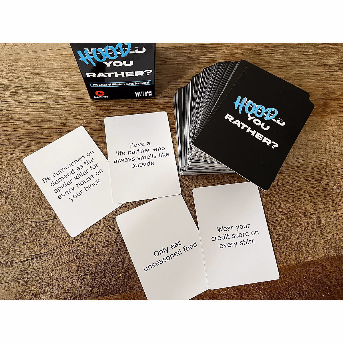 Doin' The Most - Hood You Rather: Urban Black Culture Party. Games for Adults with an Unforgettable Hood Spin on Fun Card Game for Game Night. 200 Mind-Blowing Cards. Ages 17+