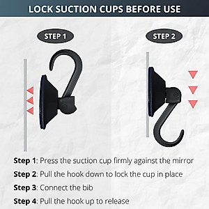 Striking Viking Beard Bib & Hair Catcher Apron for Shaving & Trimming - 4-Piece Grooming Kit with Scissors, Suction Cups, Storage Bag & Beard Cape - Shaving Hair Catcher