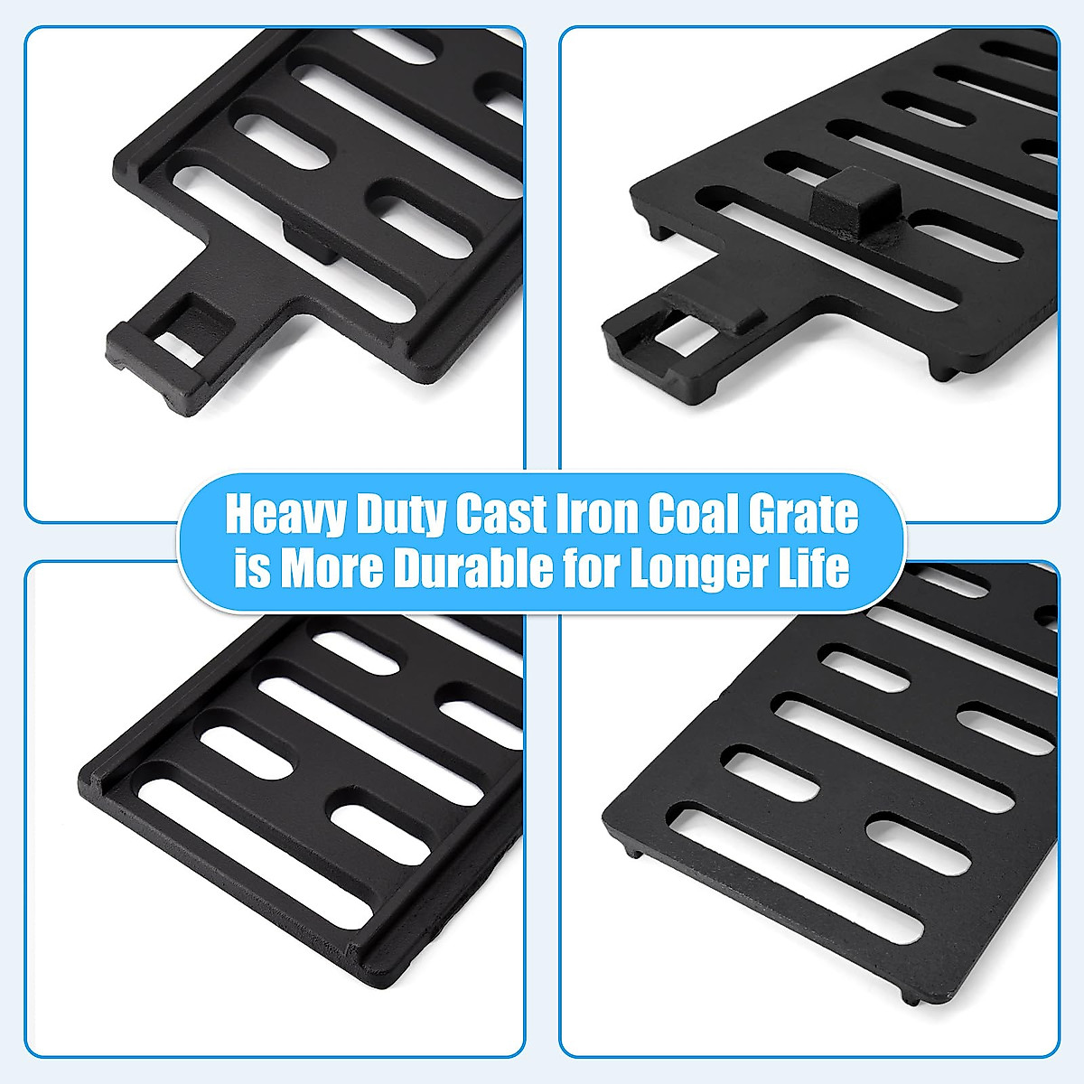 Adviace 40101 Coal Grate for US Stove & USSC Wonderluxe B2350, Wondercoal 2827, Vogelzang VG900 Wood and Coal Circulators.