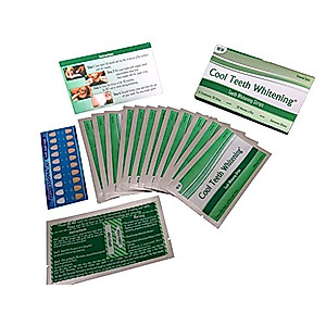 Cool Teeth Whitening 14 Day Teeth Whitening Strips with Strong Gel 28 Pcs, Color Hydrogen Peroxide White Tooth Remove Stains On The Go
