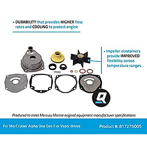 Quicksilver 817275Q05 Upper Water Pump Repair Kit for MerCruiser Alpha One Gen II Drives and Vazer Drives