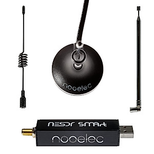 Nooelec NESDR Smart HF Bundle: 100kHz-1.7GHz Software Defined Radio Set for HF/UHF/VHF Including RTL-SDR, Assembled Ham It Up Upconverter, Balun, Adapters