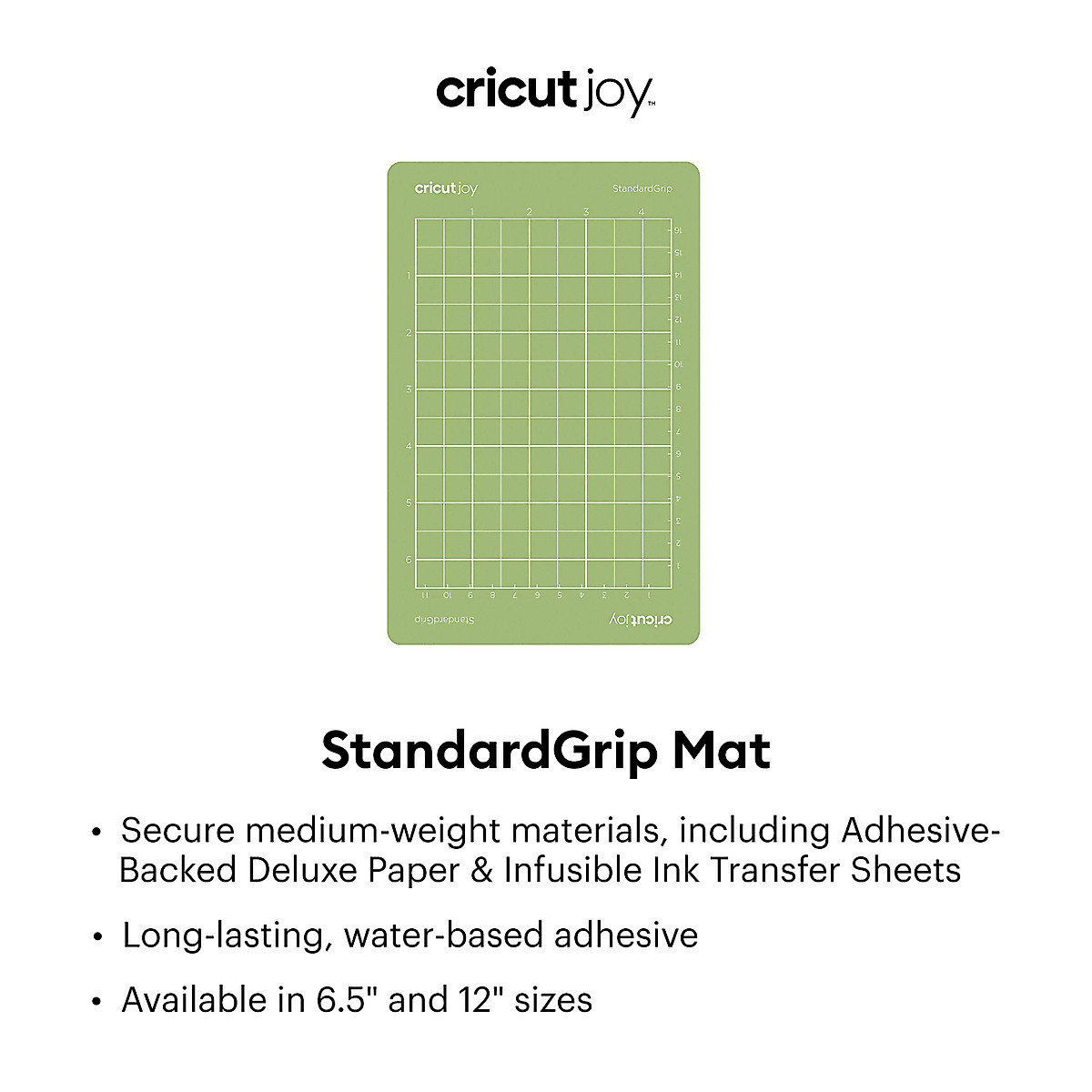 Cricut Joy StandardGrip Mat 4.5" x 12" Reusable Cutting Mat for Crafts with Protective Film, Use with Cardstock, Iron On, Vinyl and More, Compatible with Cricut Joy Machine