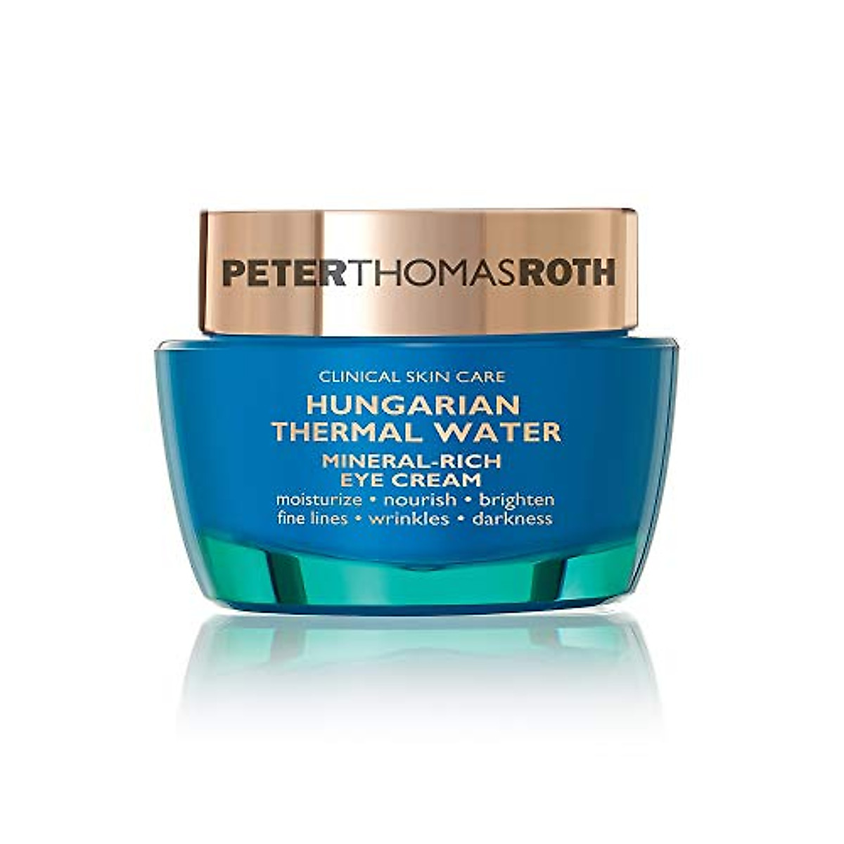 Peter Thomas Roth | Hungarian Thermal Water Mineral-Rich Eye Cream | Hydrating Eye Cream with Botanicals, Peptides and Caffeine for Fine Lines, Wrinkles, Crow's Feet and Darkness