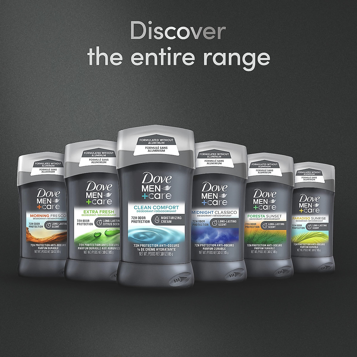 DOVE MEN + CARE Deodorant Stick for Men Clean Comfort Aluminum Free 72-Hour Odor Protection Mens Deodorant with 1/4 Moisturizing Cream 3 oz