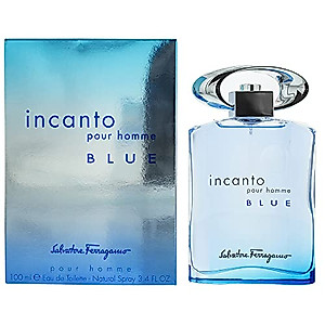 Salvatore Ferragamo Incanto Blue Cologne Eau De Toilette Spray 3.4 Ounce