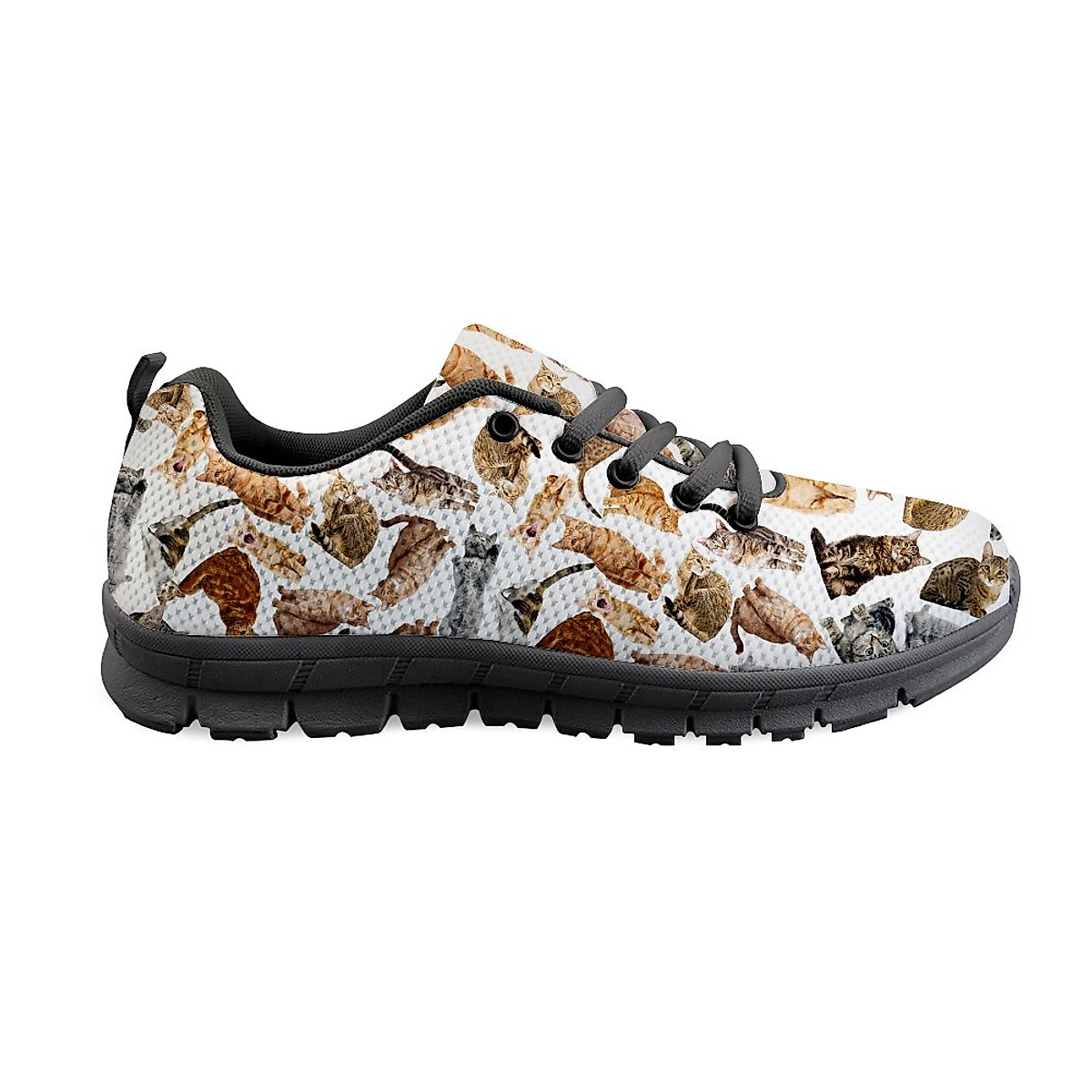 FOR U DESIGNS Kitten Cat Print On Women's Running Shoes Casual Lightweight Athletic Sneakers Size 37