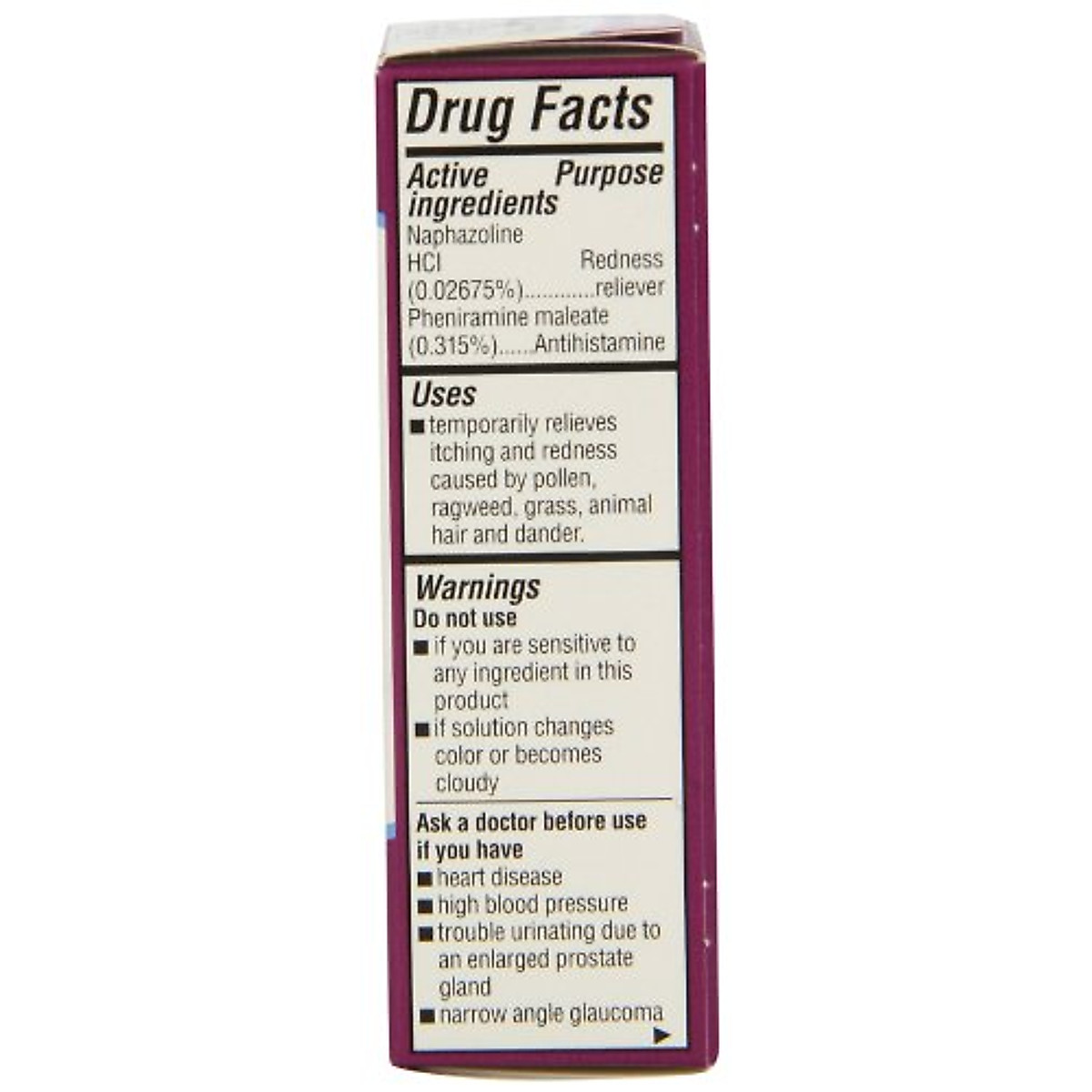 Allergy Eye Drops by Bausch & Lomb, for Itch & Redness Relief, 15 mL