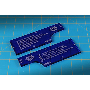 LITKO 3-inch Fight Gauge | Combat Movement | Compatible with Warhammer Age of Sigmar 3rd Edition (Translucent Blue)