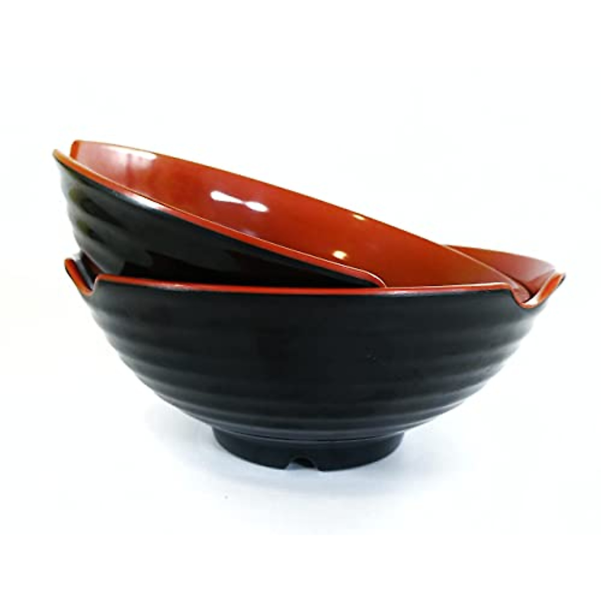 VALLENWOOD 4 XL bowl set, 12 Pieces Ramen Bowl Set, Asian Japanese soup with Spoons and Chopsticks. Restaurant Quality Melamine, Large 52 oz for Noodles, Pho, Udon, Thai, Chinese dinnerware, 9 inch…