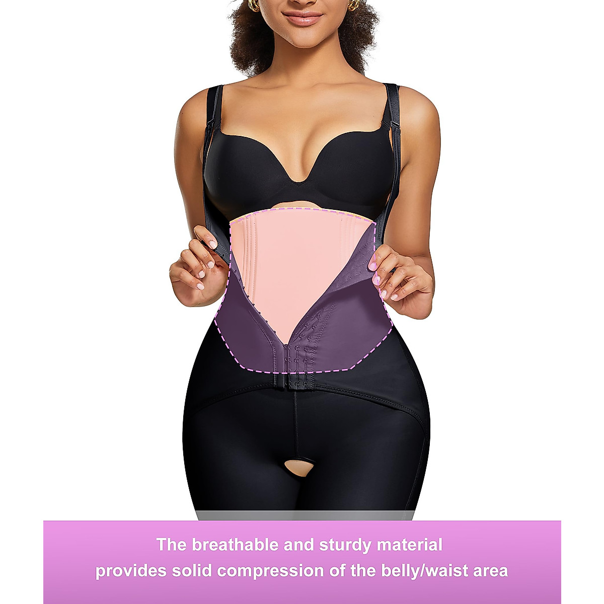 YERKOAD Abdominal Compression Board Flattening Belly AB Board Lumbar Post Surgery Lipo Back Foam Board Postpartum Recovery (Beige, One Size)